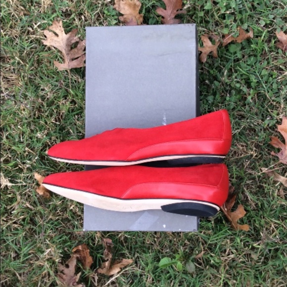 Prevata | Shoes | Vintage Prevata Italian Red Suede Ballet Flats 6aa ...